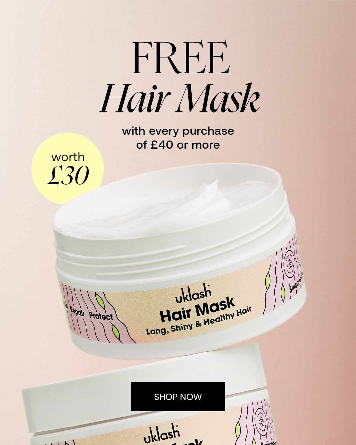 UKLASH for longer, fuller and healthier lashes, brows & hair