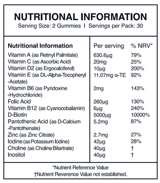 UKLASH Hair Growth Vitamins - Longer, Fuller, Thicker Hair